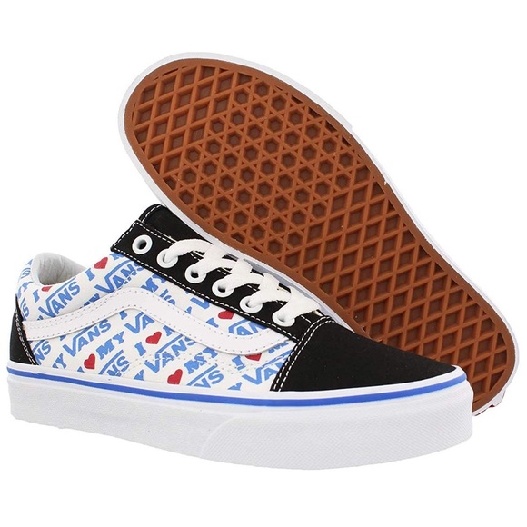 Vans | Shoes | Vansunisex Old Skooli Heart Vans Blacktrue White | Poshmark